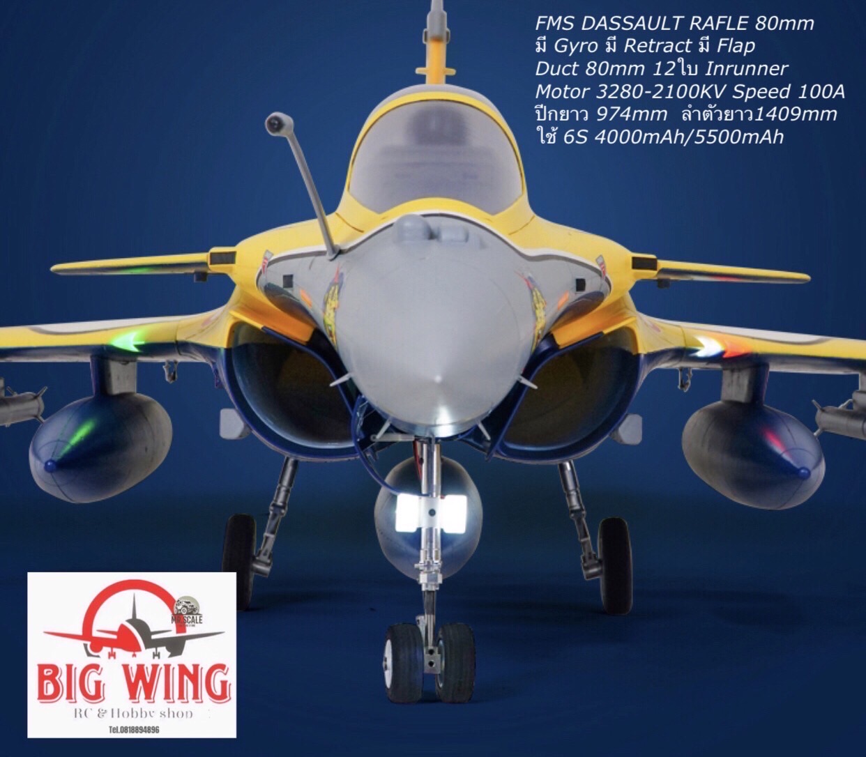 FMS Dassault Rafale 80mm